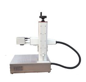 Cina Tipo spaccato mini macchina portatile 20w 30w 50w dell'incisione laser per il codice a barre del metallo in vendita