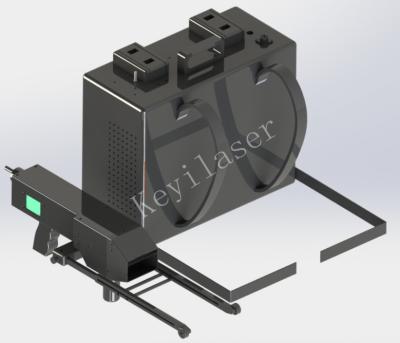Cina 50 80 pulitore tenuto in mano del laser da 100 watt per pulizia della superficie di metallo in vendita