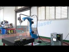 KEYILASER Factory Use Automatic Robot Arm Laser Welding Machine 1500w 2000w 3000w With Wire Feeder For Batch Production