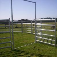 Quality 1.8m Livestock Farm Yard Fence Panels Galvanized Steel 6 Rail Horse Corral for sale
