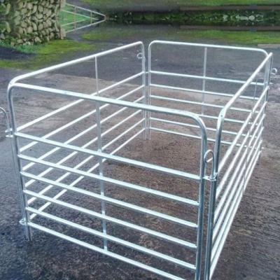 China 32mm OD X 2 Mm Round Tube Farm Metal Fence Galvanized Livestock Panels for sale