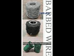 1.6mm 500m 25kgs roll  security barbed wire for grassland boundaries