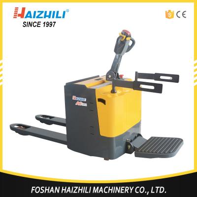 China Hot selling material handing tools 2500kg full electric automatic pallet truck for sale