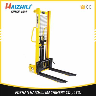 China Warehouse used hand pallt lifter 3000kg 1.6m hydraulic manual stacker with foot pedal for sale