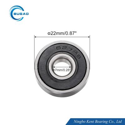중국 깊은 홈 볼 베어링, 627-2RS 모델, 내경 7mm, 외경 22mm, 두께 7mm, 크롬강 이중 실드 베어링 - (용도: 모터 스케이트보드 롤러 휠) 판매용