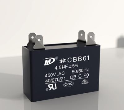 China 4.5uf Self Healing AC Motor Running Capacitor for sale