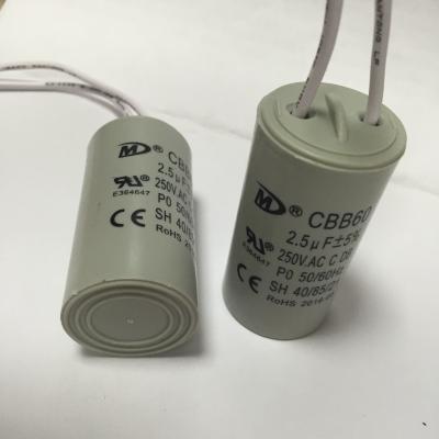 China 【Hot sales】Cbb60 Motor Run Capacitor with CE UL for sale