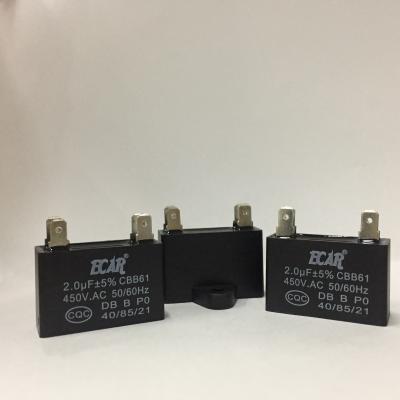 China MD Cbb61 Metallized  film PIN capacitor with CQC Certificate for sale