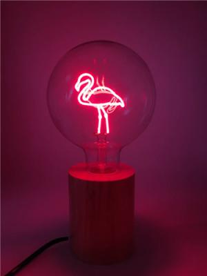 Cina 400lm globo decorativo della lampadina del filamento del fenicottero di vetro E27 G125 contabilità elettromagnetica in vendita
