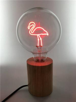 Cina 400lm globo decorativo della lampadina del filamento del fenicottero di vetro E27 G125 contabilità elettromagnetica in vendita