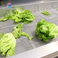China Stainless Steel Vegetable Processing Machine Vibration Draining Machine for sale