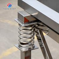 China Stainless Steel Vegetable Processing Machine Vibration Draining Machine for sale