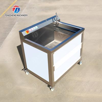 China Single cylinder fruit and vegetable washing machine with slag separator Leaves Vegetables Onions Leafy vegetables Cabbage varieties Herbs Fruiting vegetables Wash Washer Washing Cleaning processing for sale