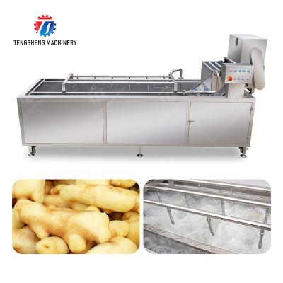 China Leaves Vegetables Onions Leafy vegetables Cabbage varieties Herbs Fruiting vegetables Washing Cleaning processing production Bubble cleaningmachine spray type for sale