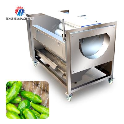 China Gember Aardappel Wortel Taro Zoete aardappel Yam Saiko persimmon Papaja Borstel reiniging en schilmachine Wassen Wasmachine Wassen Reinigen Droger Bevroren verwerking productie Ontstenen Te koop