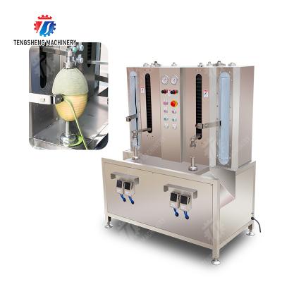 중국 멜론 및 과일 이중 헤드 단일 커터 필링 머신 파파야 치에-과 호박 왁스 박 껍질 벗기기 및 연마 가공 생산 판매용