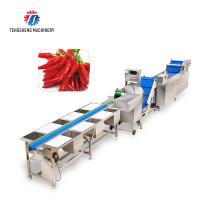 China Automatic Vegetable And Fruit Production Line Selection Cutting And Washing Machine for sale