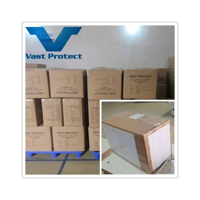Light Disposable White Blue Sealed Seam Microporous Coat Without Boots-Cover