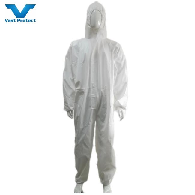 CE Type5&6 En1149 Waterproof Anti-Static Wholesale Protective Isolation Mircoporous Coveralls
