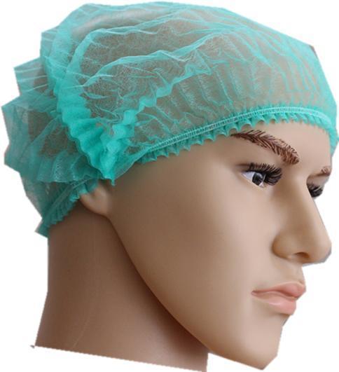 Non-Woven PP Double Elastic Disposable Strip Clip Mob Cap