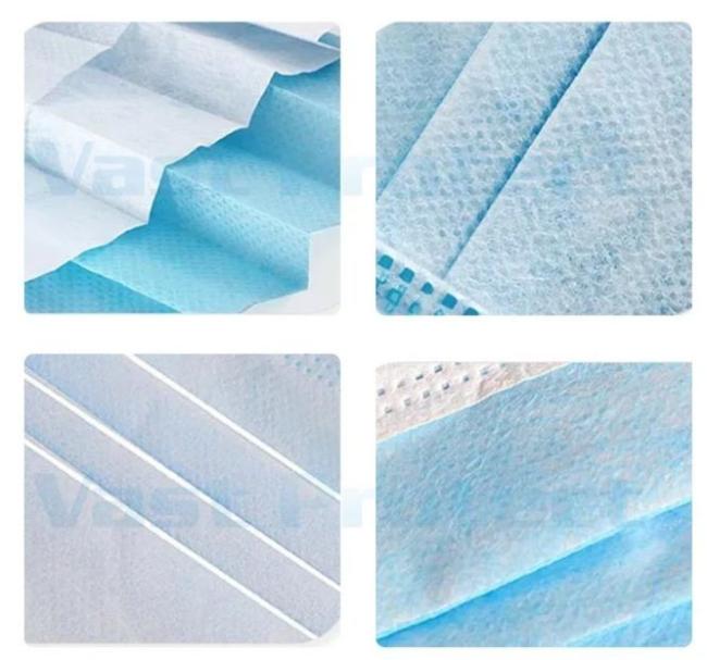 ISO13485 Disposable Dust Mask Blue Earloop Typeiir 3ply Face Mask