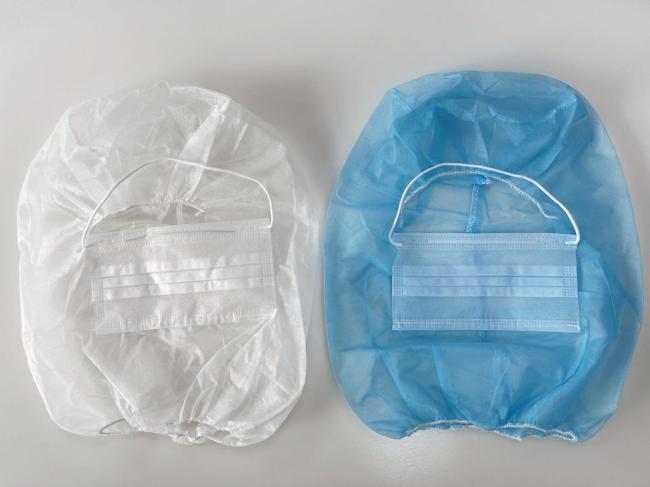 Factory Disposable Protective Polypropylene Non-Woven PP Ninja Astronaut Space Balaclava Cover Head Hood with Face Mask
