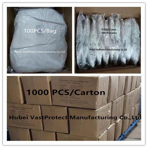Food Processing Industry Workshop Factory Hood Head Cover Polypropylene Non-Woven PP Ninja Balaclava Astronaut Space Cap