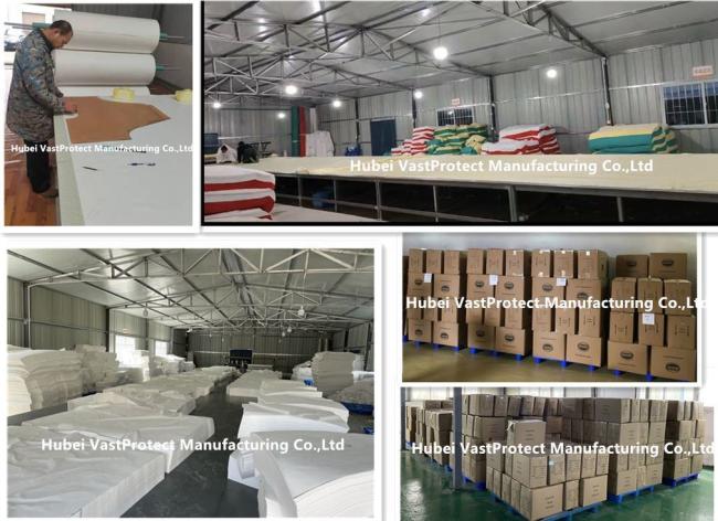 OEM Factory Spunbond Non Woven PP Fabric Latex Free White Blue Green Pink Red Disposable Bouffant Caps 21&prime;/24&prime; Inch Diameter 53/60cm 10/12GSM 100/Bx 1000pack