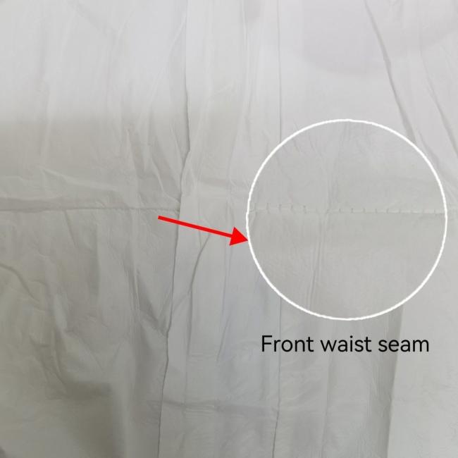 Disposable Microporous Protective Suit Waterproof Breathable White Coveralls