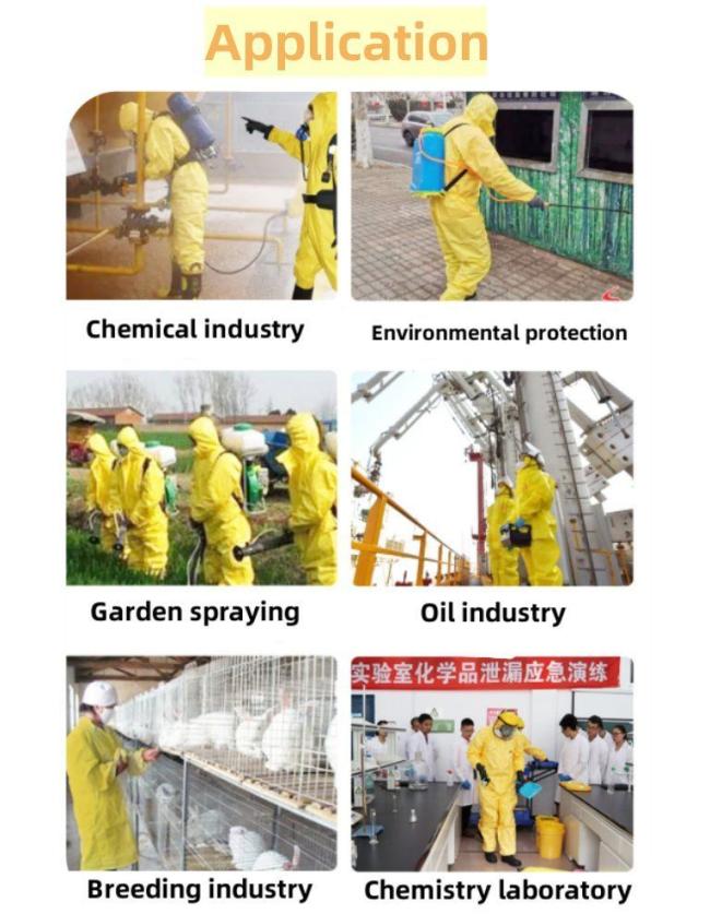Factory CE ISO Disposable Protective Microporous PPE Type4 Coveralls