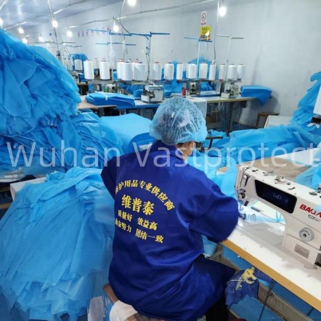 Factory CE ISO Disposable Protective Microporous PPE Type4 Coveralls