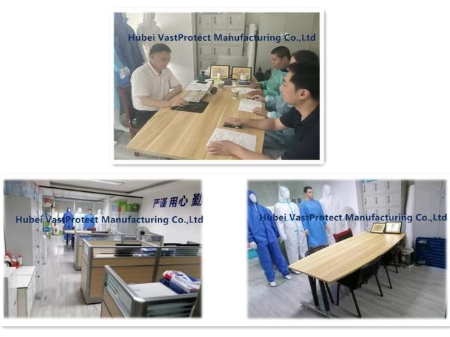 OEM Manufacturer Protective Medical Visitor Disposable Lab Coat with Buttons/Zipper/Magic Tape