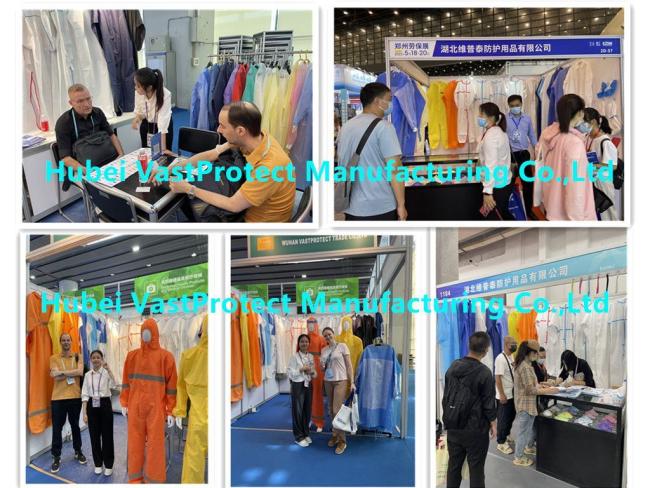 Disposable Lab Coats for Adults with Stand-Collar, Elastic Wrists, 60 GSM Polypropylene Painting