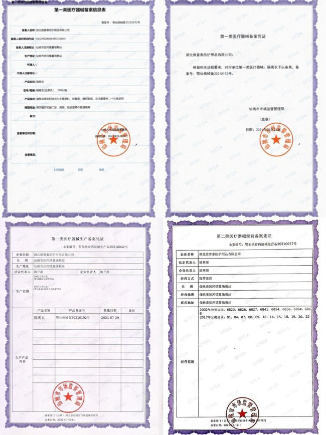 Sterile/Non-Sterile Isolation Gowns OEM Level1/2/3 Wholesale Surgical Gowns