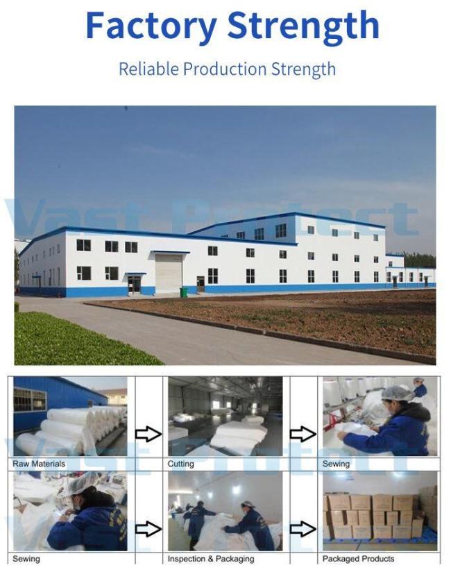 PP+CPE Anti-Slip Blue&White Wholesale Disposable Protection Shoe Cover