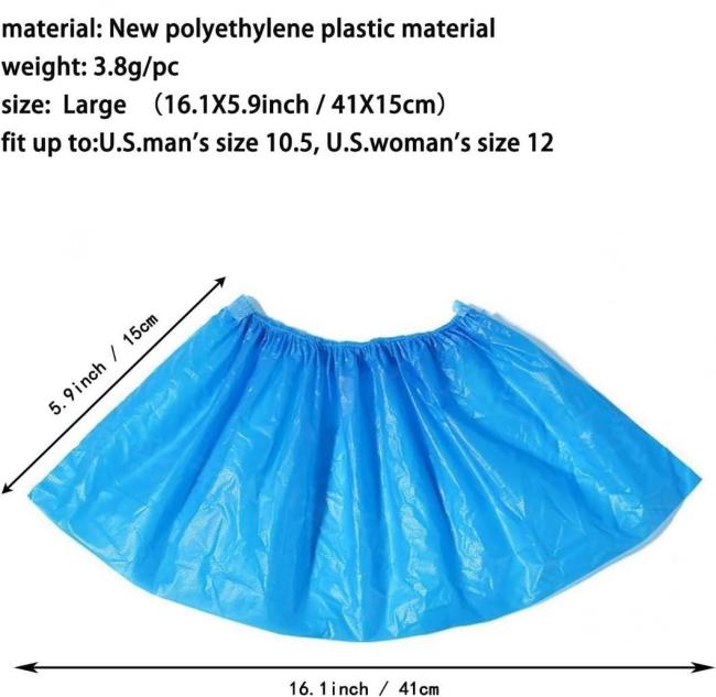 White Non-Slip Non-Skid Disposable Shoe Covers