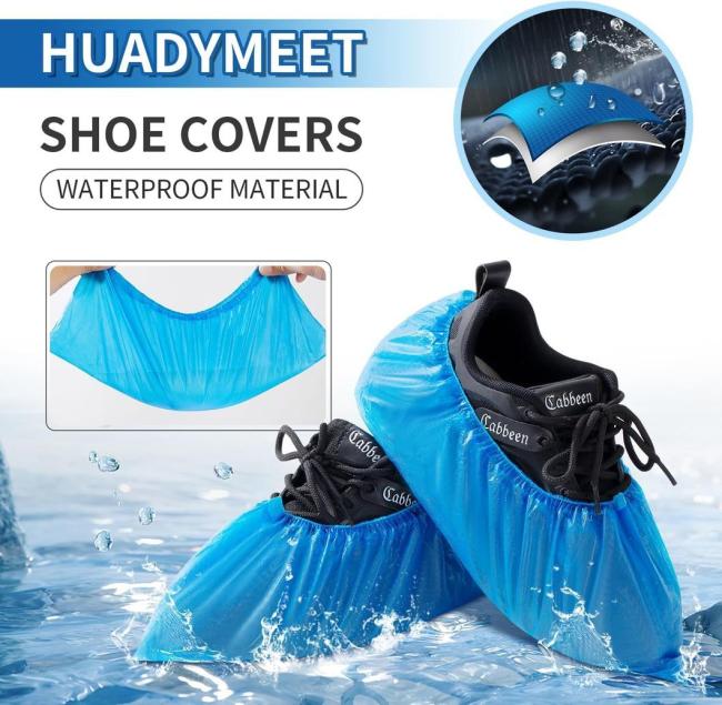 White Non-Slip Non-Skid Disposable Shoe Covers