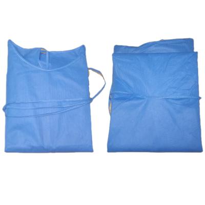 China 45 gram Ronde nek chirurgische jurk waterdicht antibloed anti alcohol sms niveau 2 3 Te koop