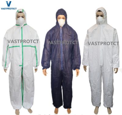 Китай 3XL одноразовые комбинезоны 50GSM 55GSM 60GSM 65GSM 70GSM продается