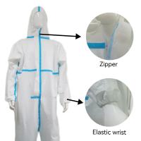 China Stretch-Able Disposable Suits Waterproof Type4/5/6 Coverall Microporous Film Function for sale