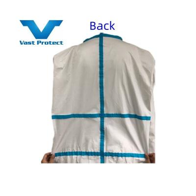 Cina Giubbotto leggero usa e getta non tossico blu sigillato con cucitura microporosa senza copertura per stivali in vendita