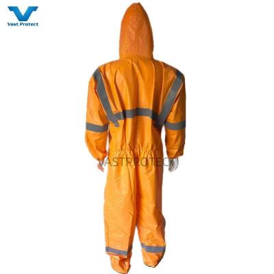Cina Completamente chiuso tipo CE5 6 abito completo monouso microporoso con nastro rilevante chiuso in vendita