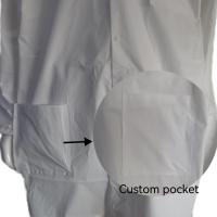 China Microporous PP SMS Disposable Lab Coat With Button Professional Customizable for sale