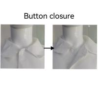 China Microporous PP SMS Disposable Lab Coat With Button Professional Customizable for sale