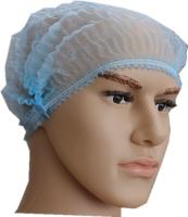 China Customized Request Offered Non Woven PP Single Elastic Disposable Strip Clip Mob Cap for sale
