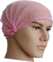 China Customized Request Offered Non Woven PP Single Elastic Disposable Strip Clip Mob Cap for sale