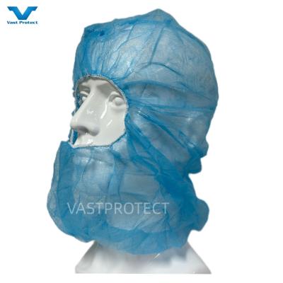 Cina Cappuccio spaziale monouso protettivo non tessuto in PP Ninja Balaclava per astronauti con certificato ISO in vendita