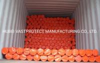 China Double Sides Coating Orange Waterproof PE Poly Tarps Roll 3.65m Width Plain Pattern for sale