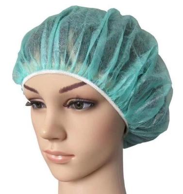 China Nonwoven PP Disposable Round Bouffant Cap for Protective Health Medical Surgical Nurse for sale