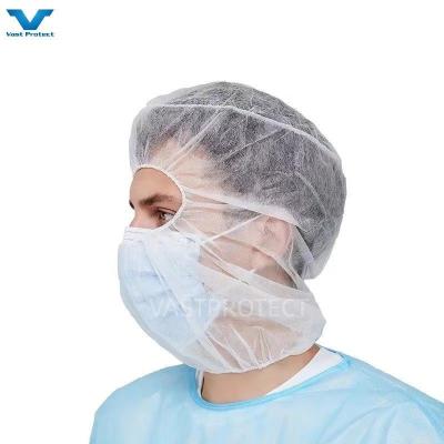 China Polypropylene Non-Woven PP Operation Space Round Caps Hood Without Face Mask 40*38 CM for sale